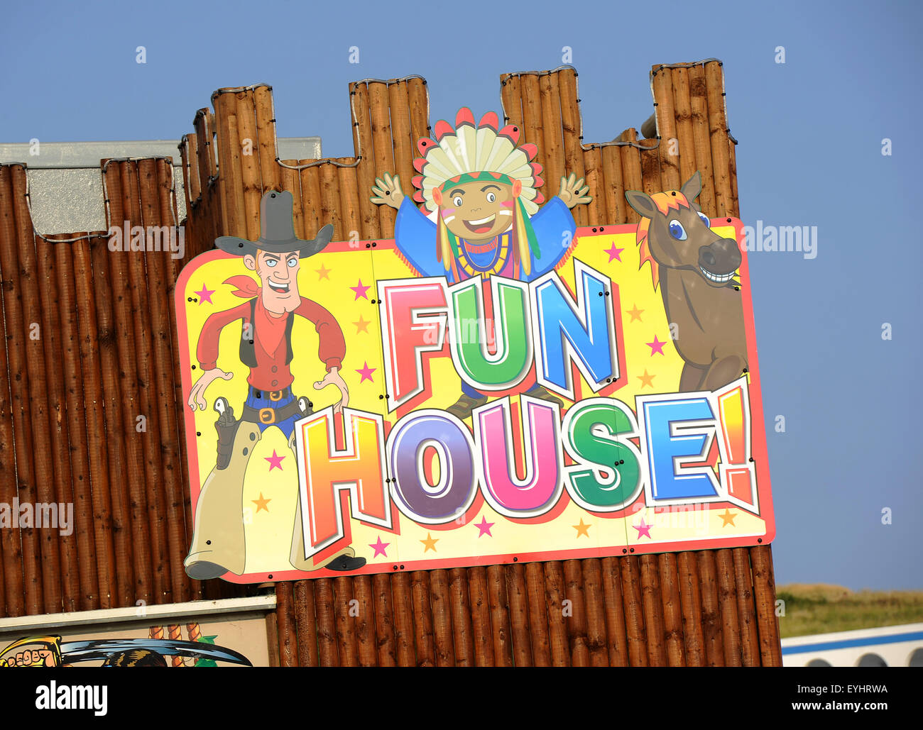 Fun House sign, UK Stock Photo - Alamy