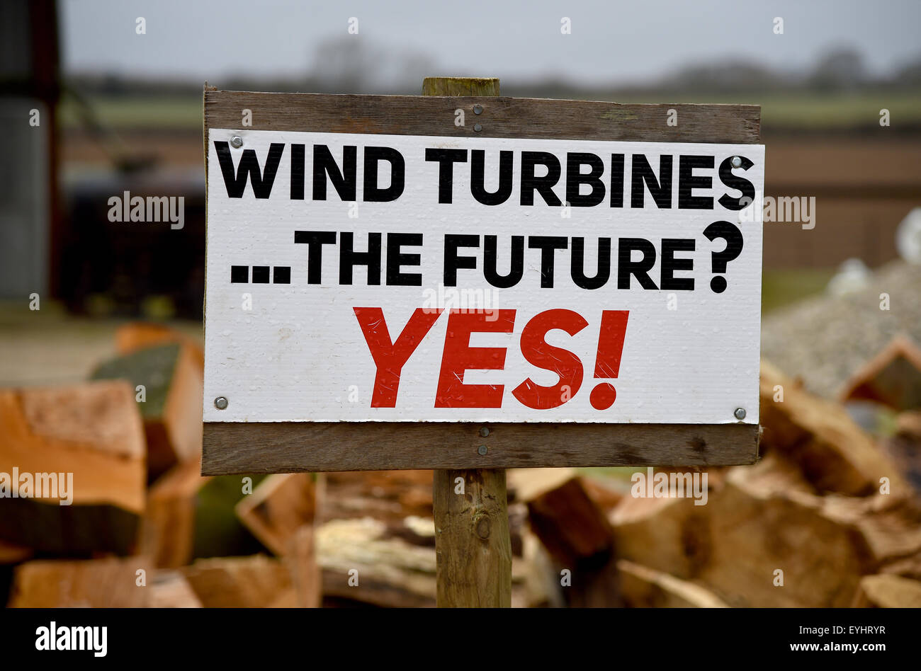 Wind turbine sign hi-res stock photography and images - Alamy
