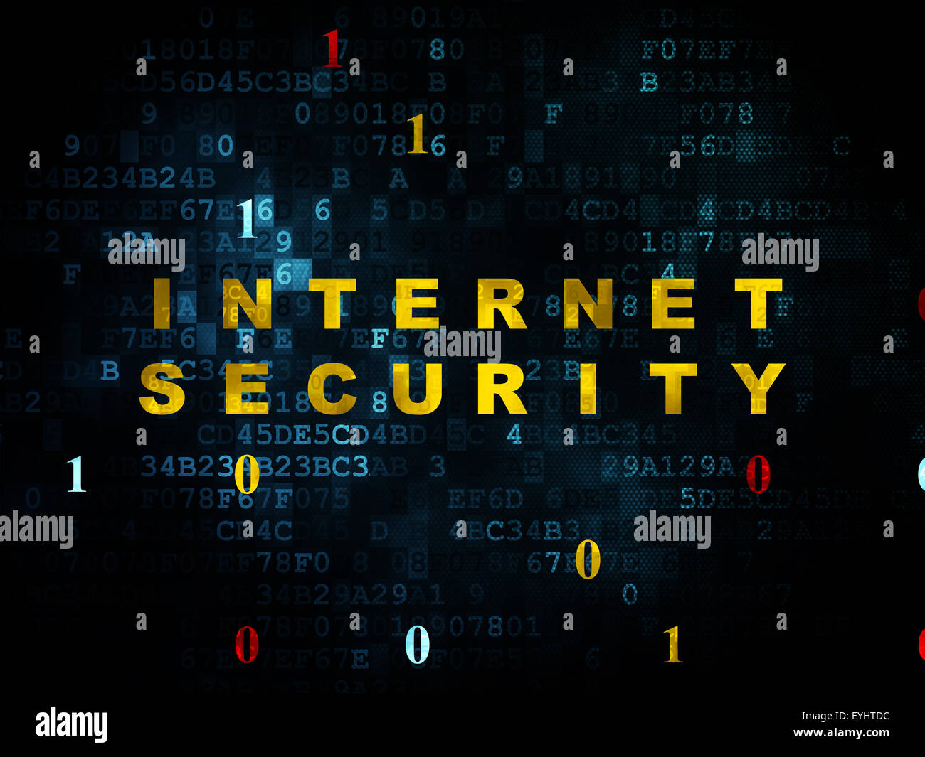 Protection concept: Internet Security on Digital background Stock Photo - Alamy