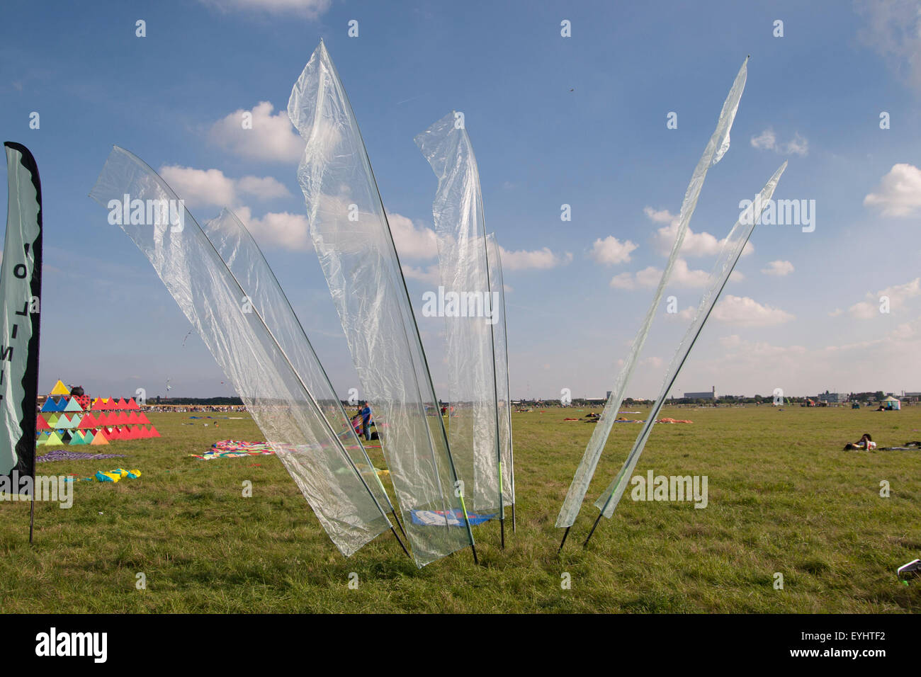 Kite Festival at Tempelhofer Freiheit in Berlin, Germany Stock Photo ...