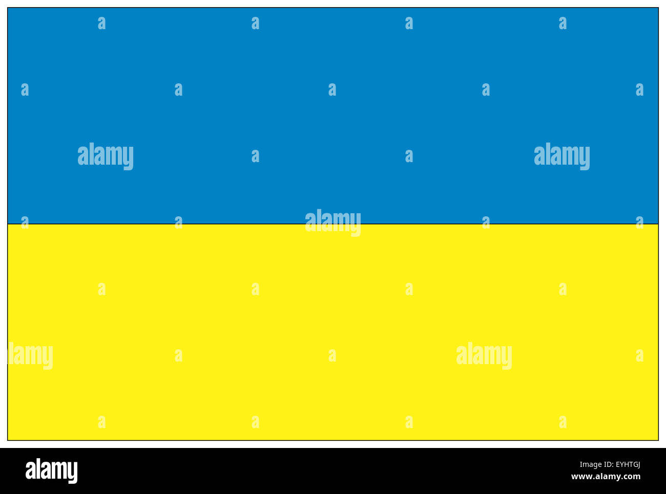 Fahne: Ukraine/ flag: Ukraine Stock Photo - Alamy