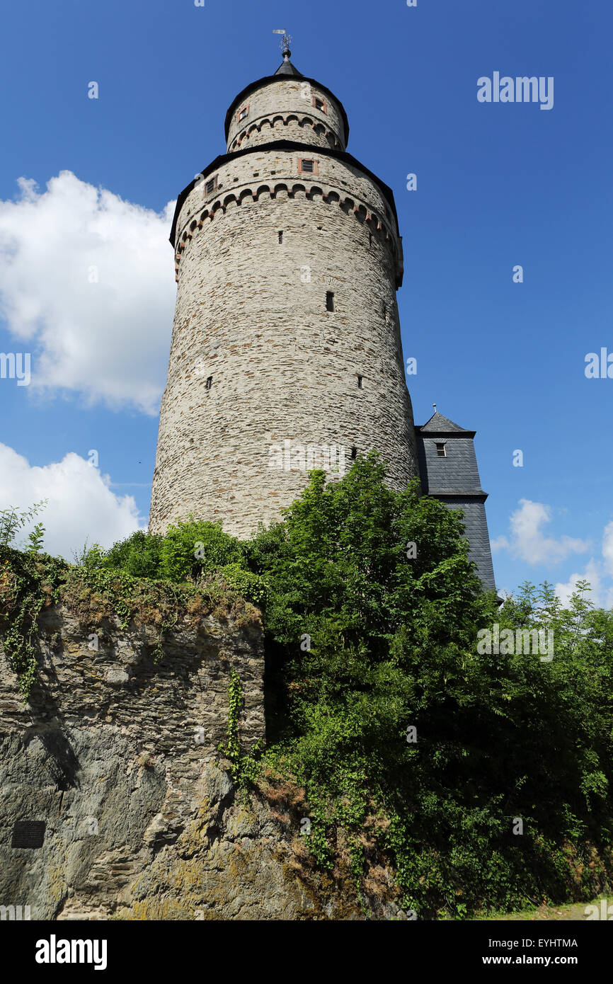 The Hexenturm ("Witches Tower) at the castle in Idstein, Germany. The ...