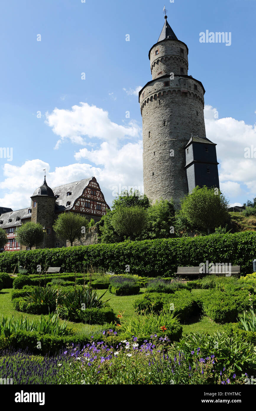 The Hexenturm ("Witches Tower) and Palace Garden in Idstein, Germany ...