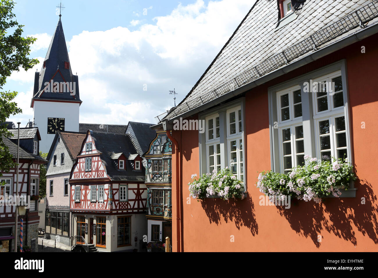 Idstein german half timbered house road hi-res stock photography and ...