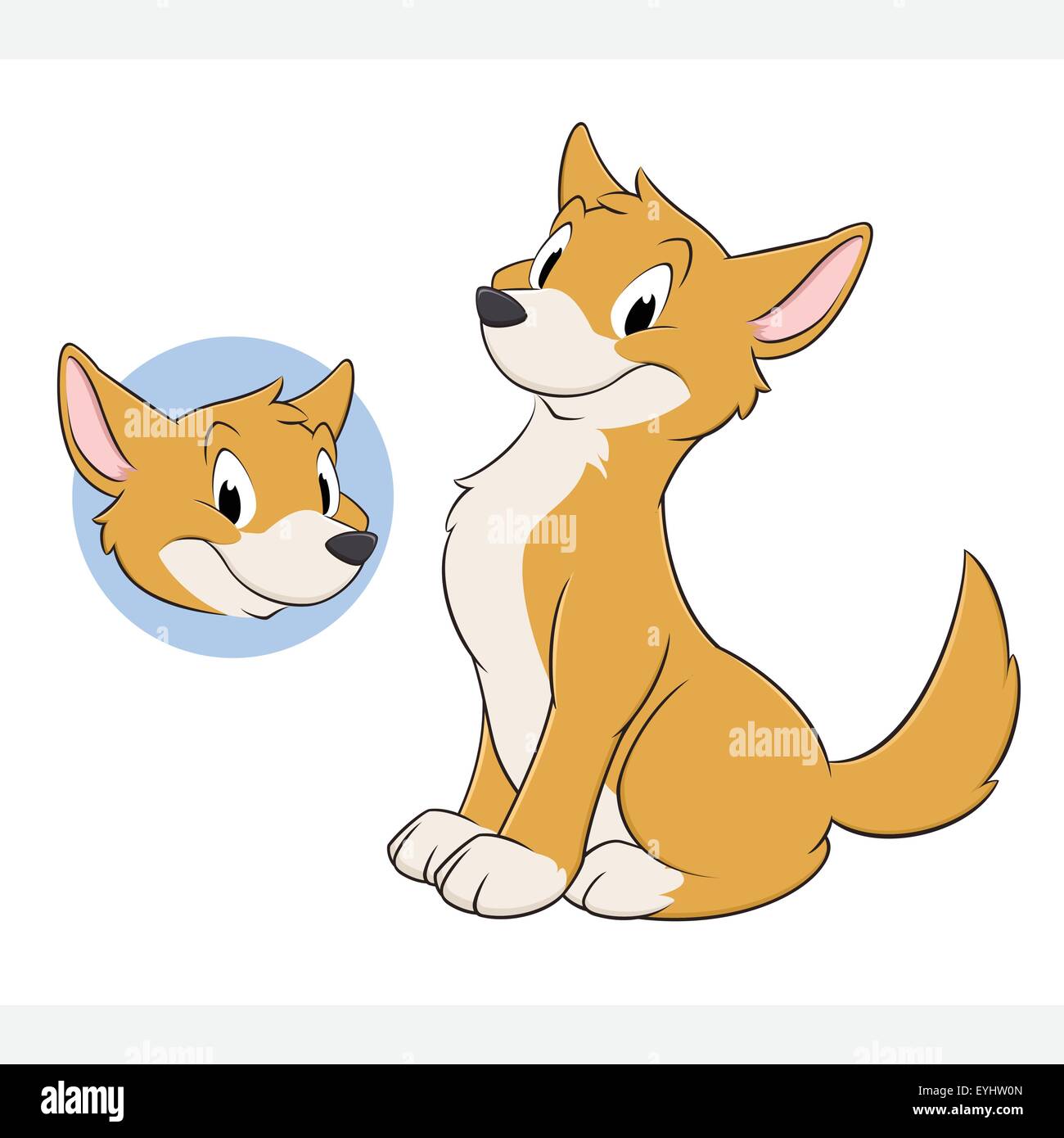Dingo sitting Stock Vector Images - Alamy