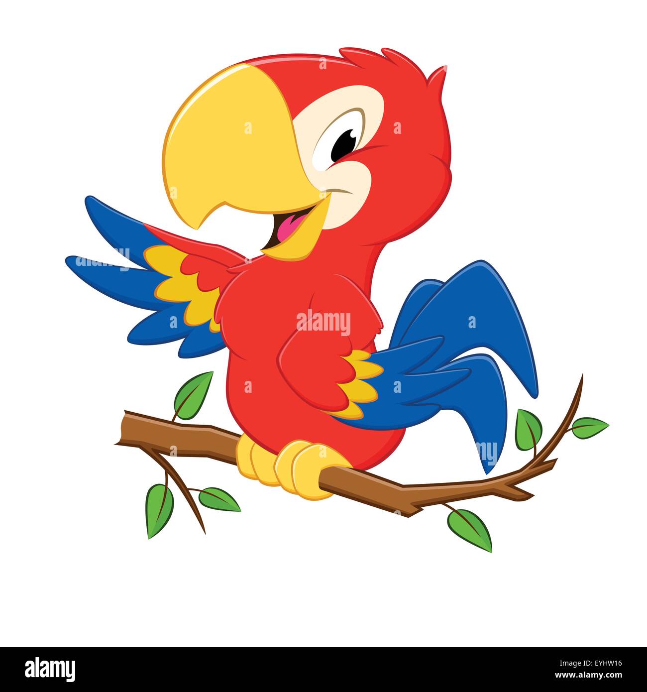 Parrot cartoon hi-res stock photography and images - Alamy