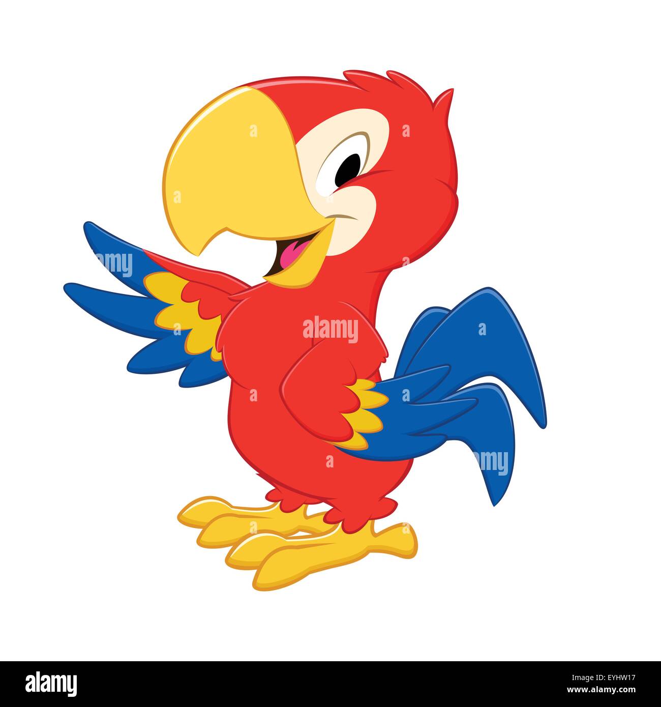 Parrot Cartoon Cut Out Stock Images & Pictures - Alamy