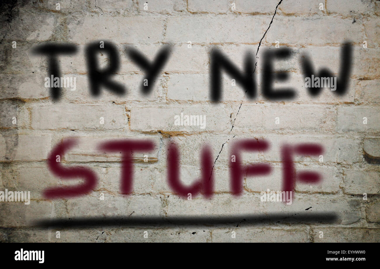 Try New Stuff Concept Stock Photo - Alamy