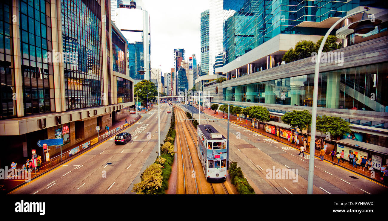 Hong kong street view hi-res stock photography and images - Alamy