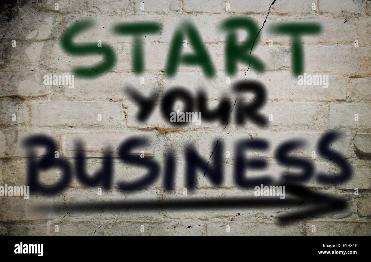 Start Your Business Concept Stock Photo - Alamy