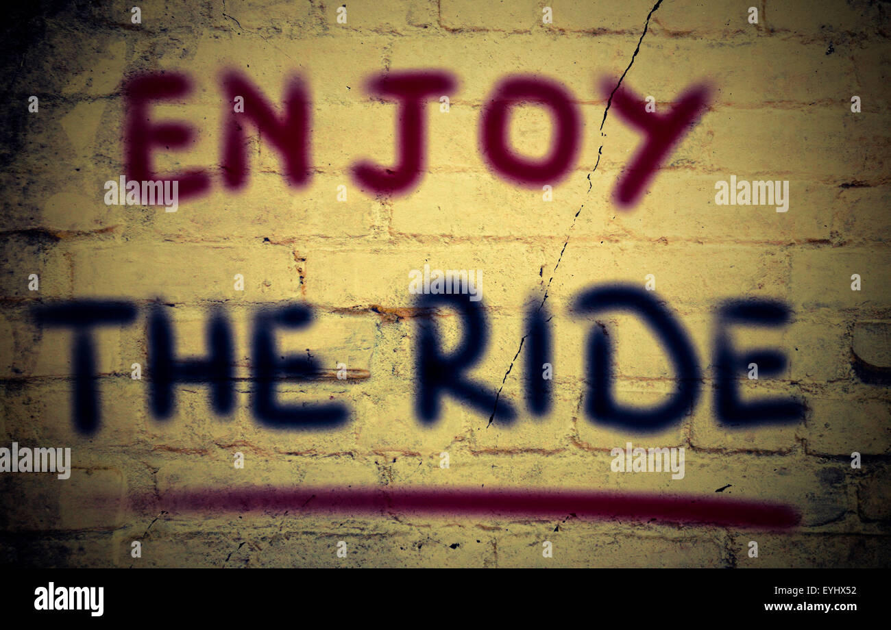 Enjoy The Ride Concept Stock Photo - Alamy