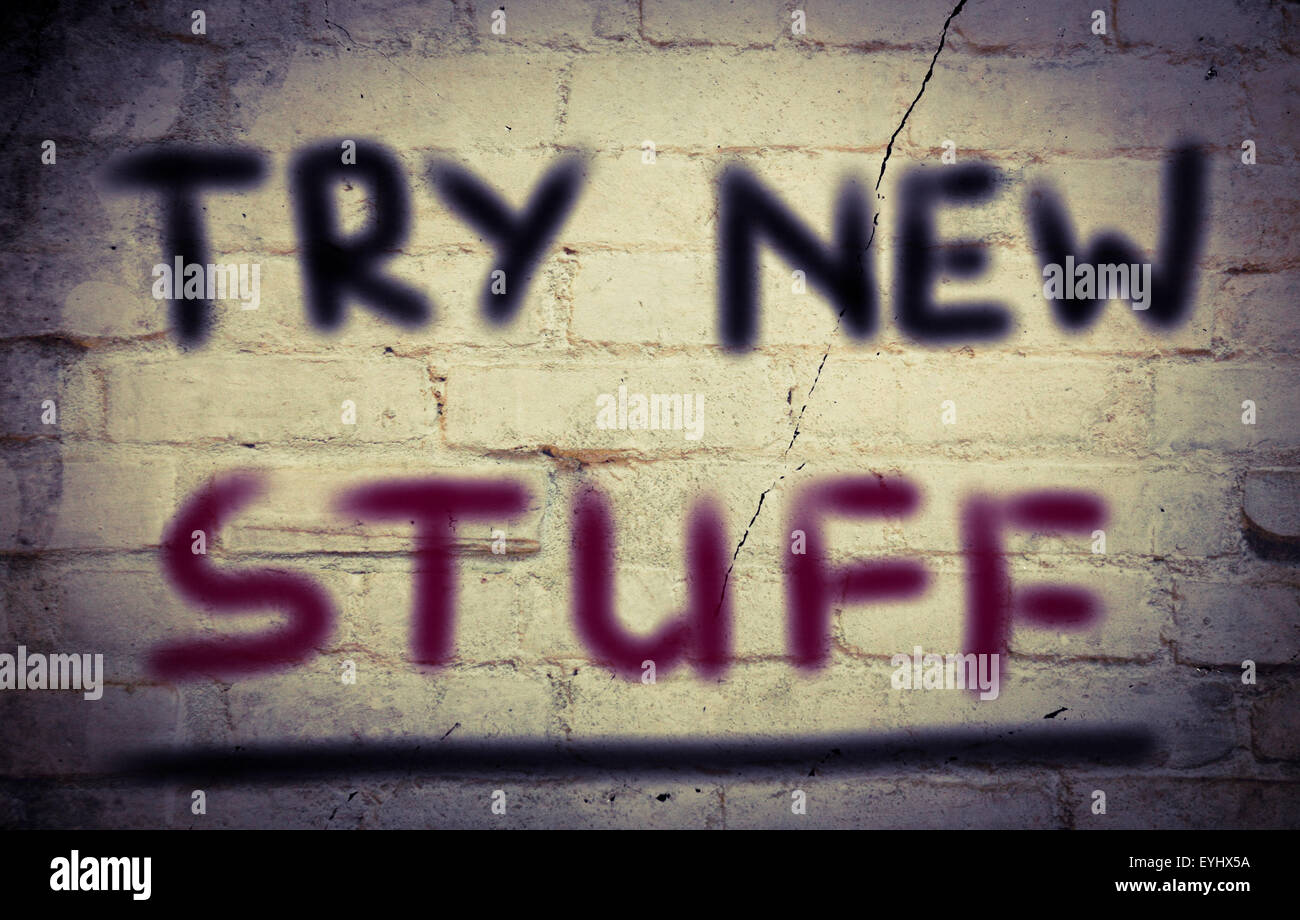 Try New Stuff Concept Stock Photo - Alamy