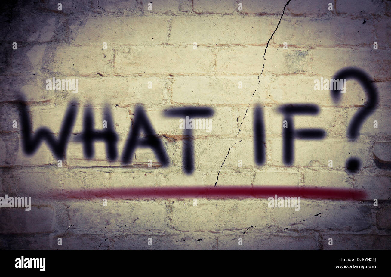 What If Concept Stock Photo - Alamy