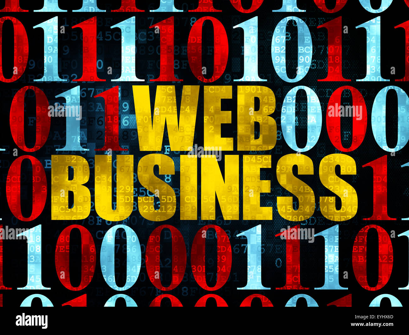 Web design concept: Web Business on Digital background Stock Photo - Alamy