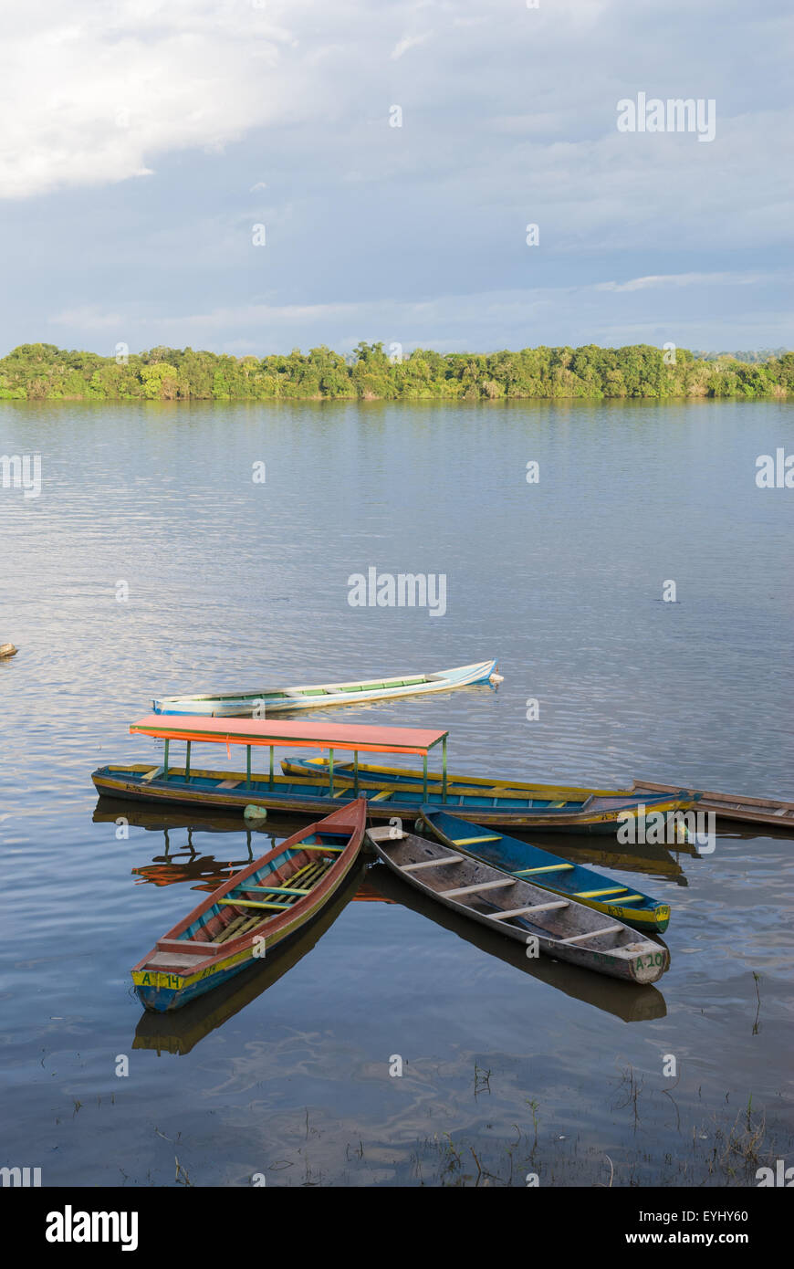 Altamira, Brazil. Frontier town on the Xingu river. Xingu river view at ...