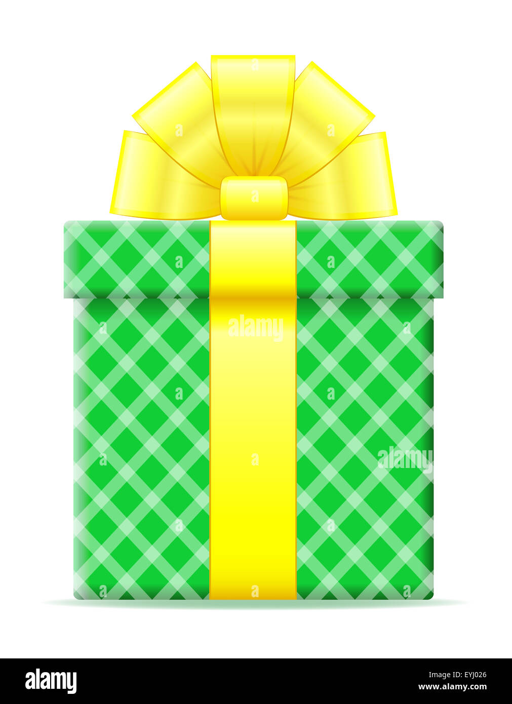 gift box with a bow illustration isolated on white background Stock ...