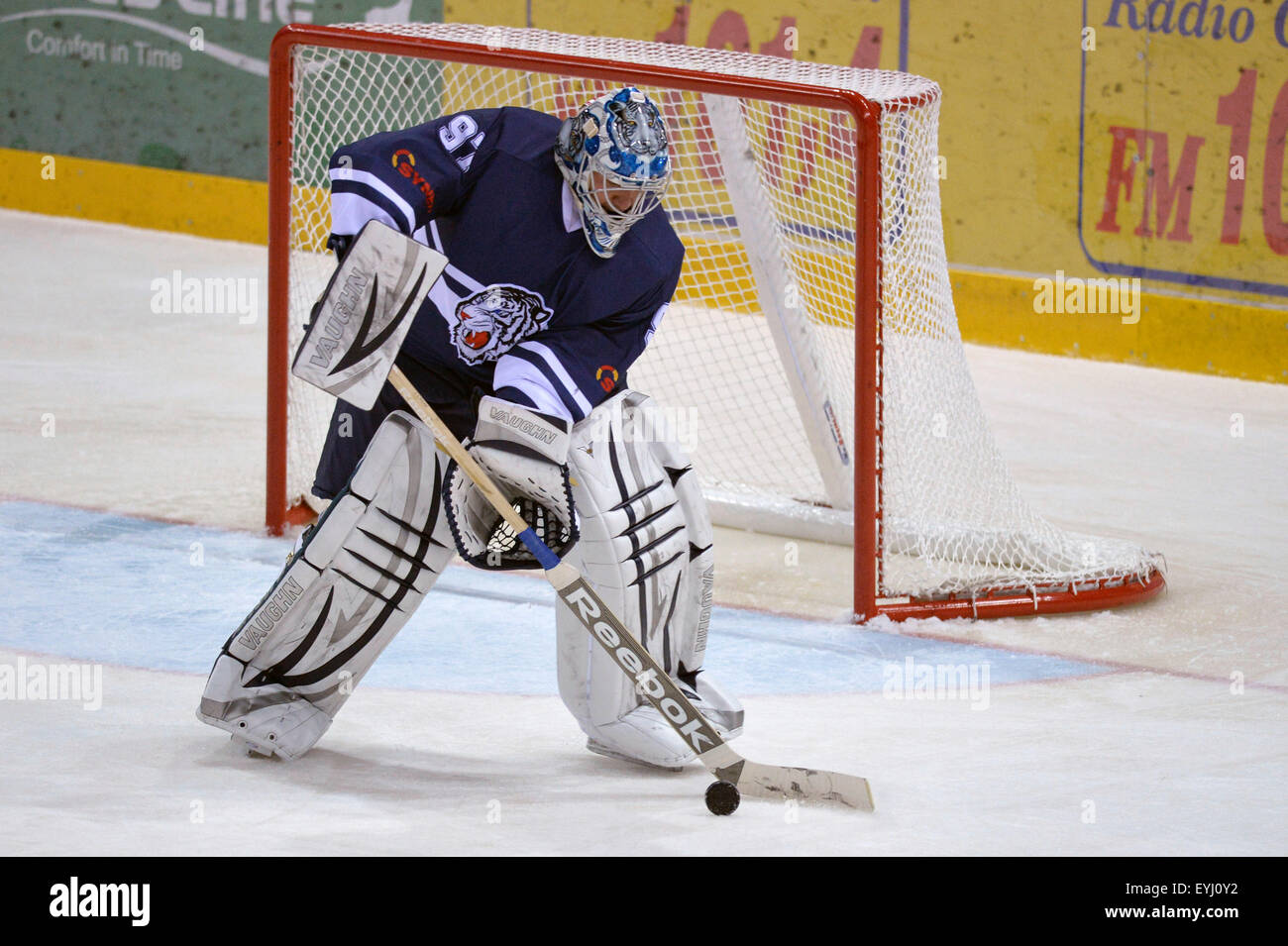 Jan Lasak of Liberec in action during the friendly hockey match of HC ...