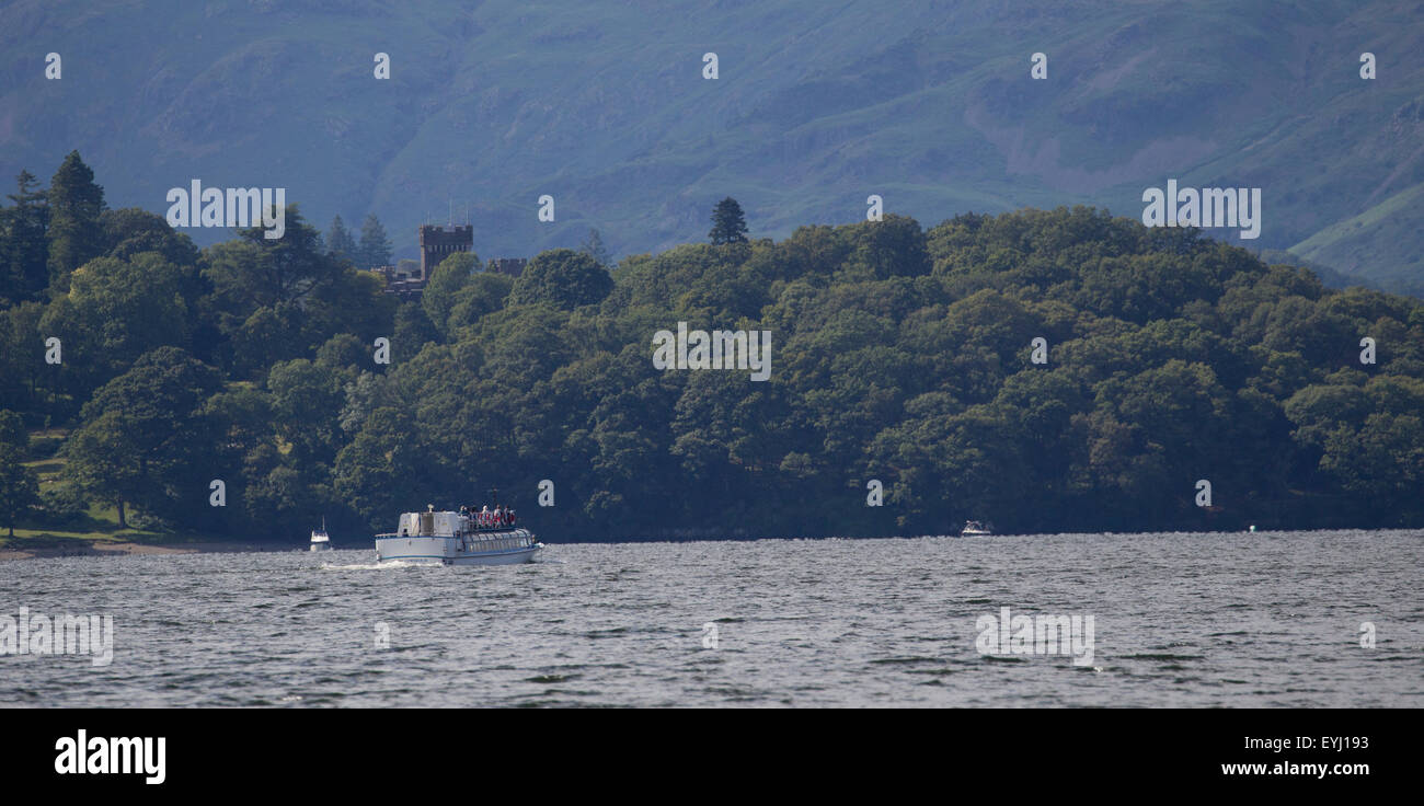Lake Windermere Cumbria 30th July 2015 UK Weather Lake Windermere ...