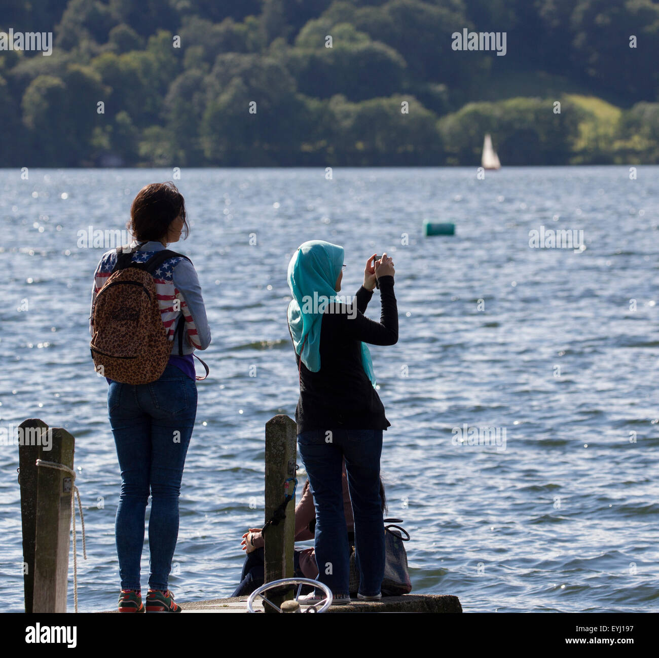 Lake Windermere Cumbria 30th July 2015 UK Weather Lake Windermere ...