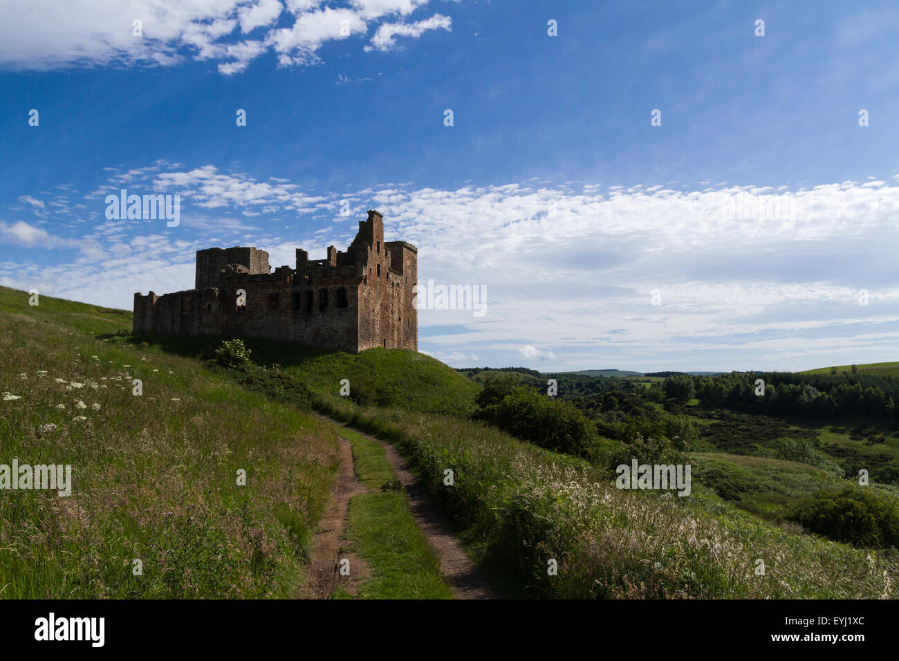 Crichton Castle in Midlothian, Scotland Stock Photo - Alamy