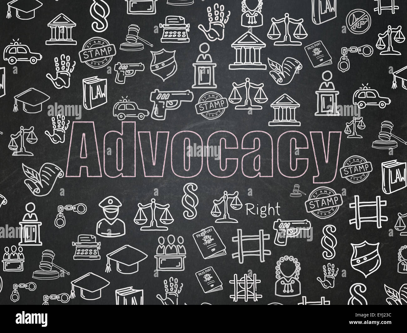 Law concept: Advocacy on School Board background Stock Photo - Alamy