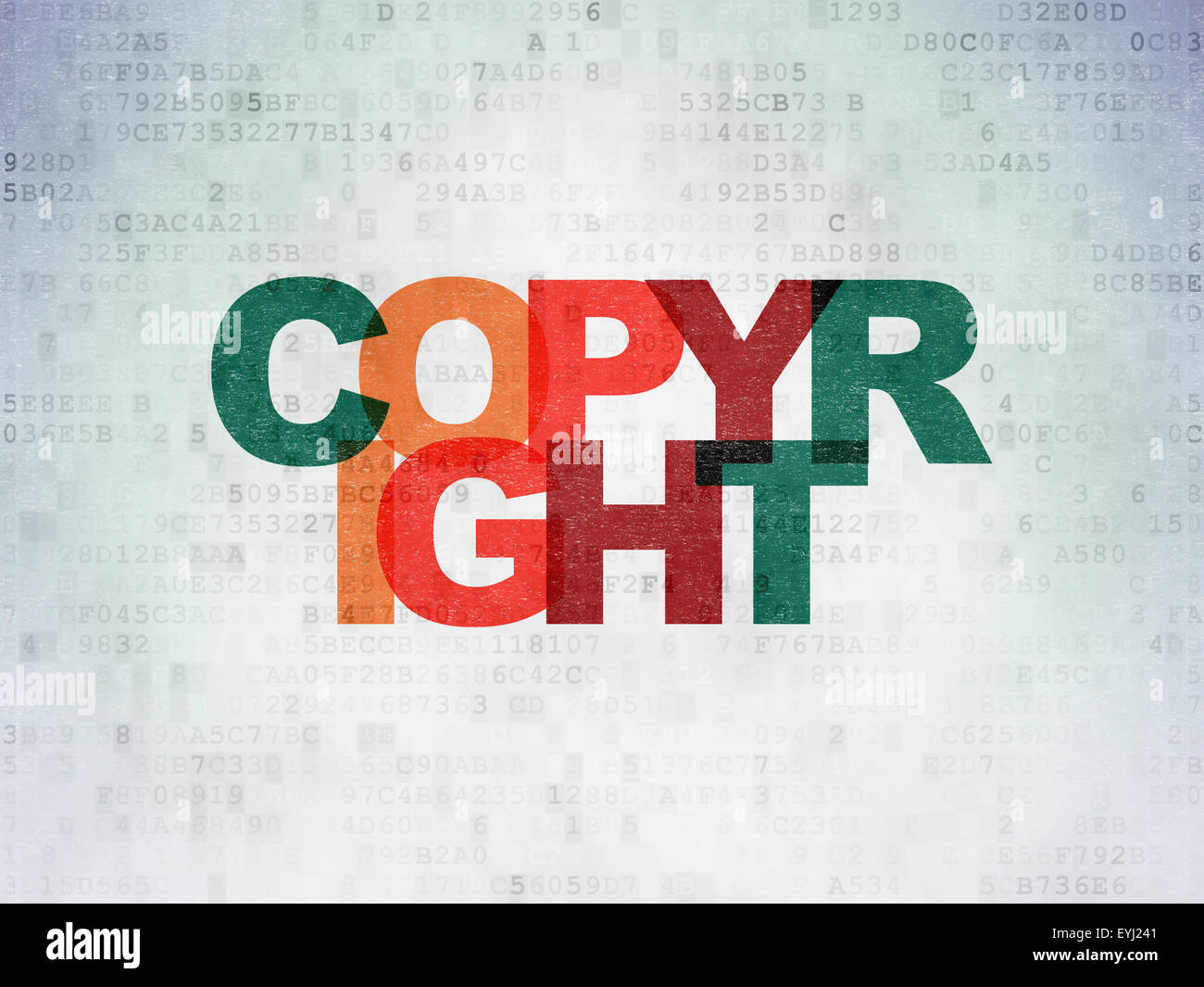Law concept: Copyright on Digital Paper background Stock Photo - Alamy