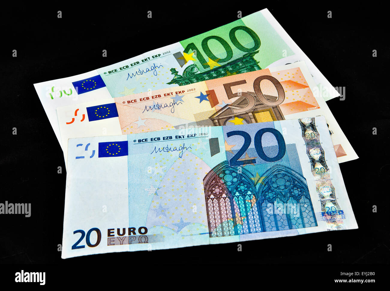 European banknotes, Euros Stock Photo - Alamy