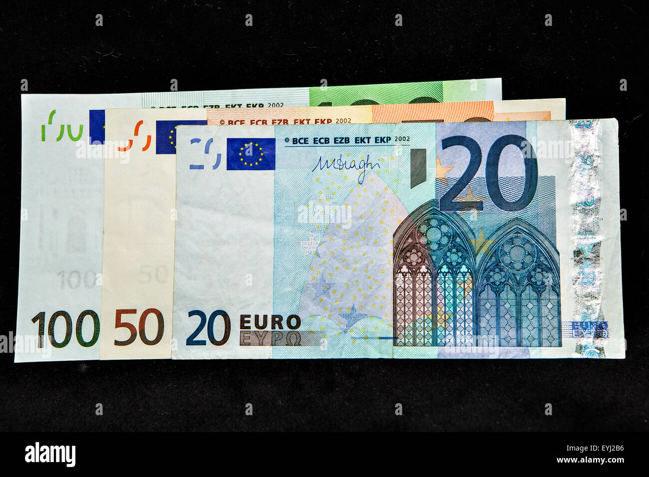 European banknotes, Euros Stock Photo - Alamy