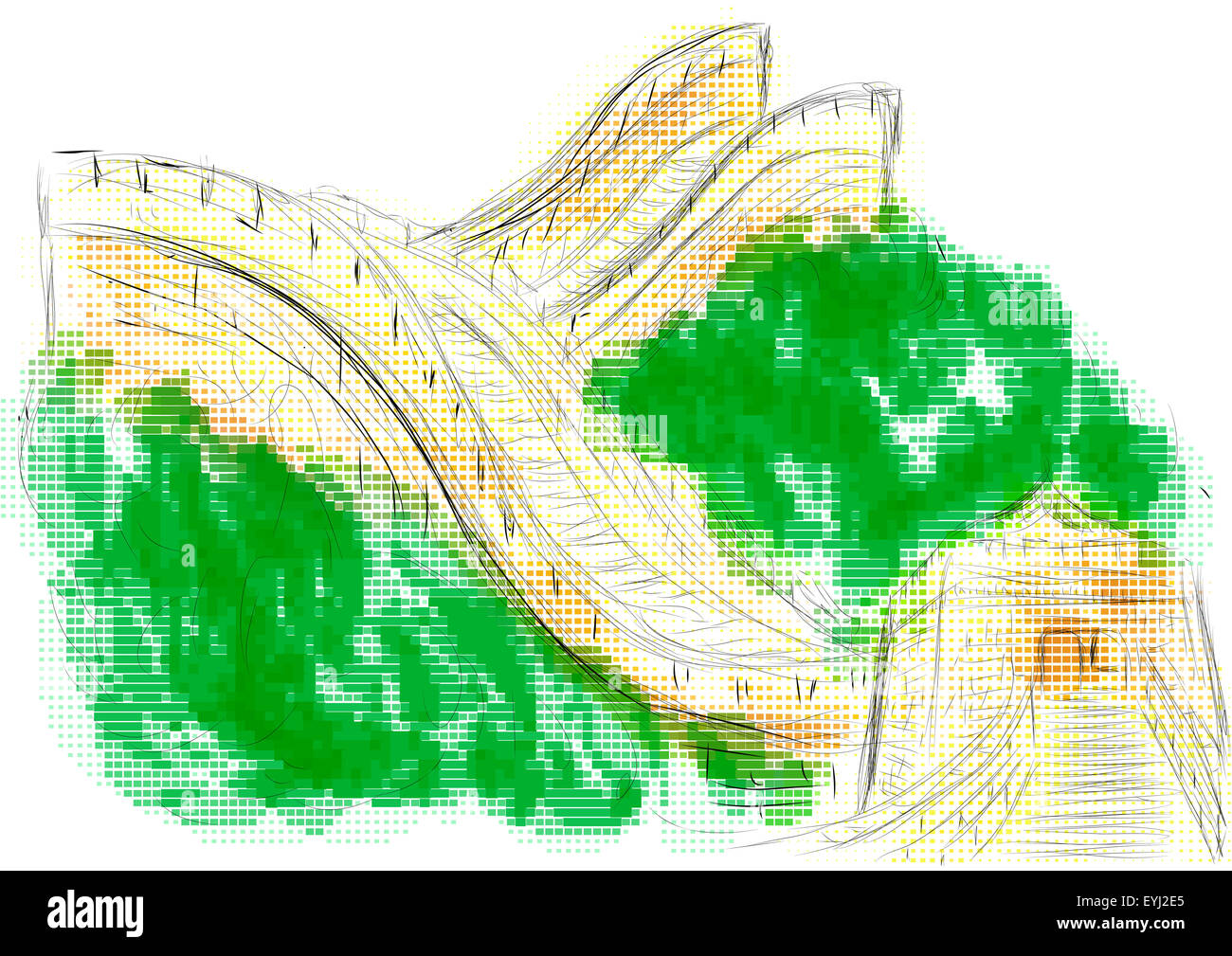 Great wall china vector hi-res stock photography and images - Alamy