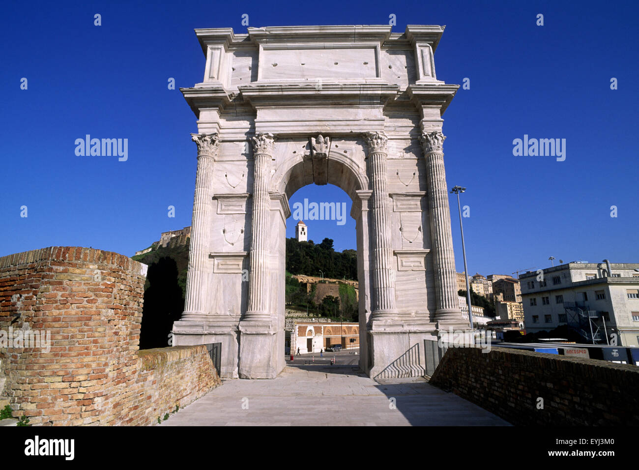 Italy, Le Marche, Ancona, Trajan's arch Stock Photo - Alamy