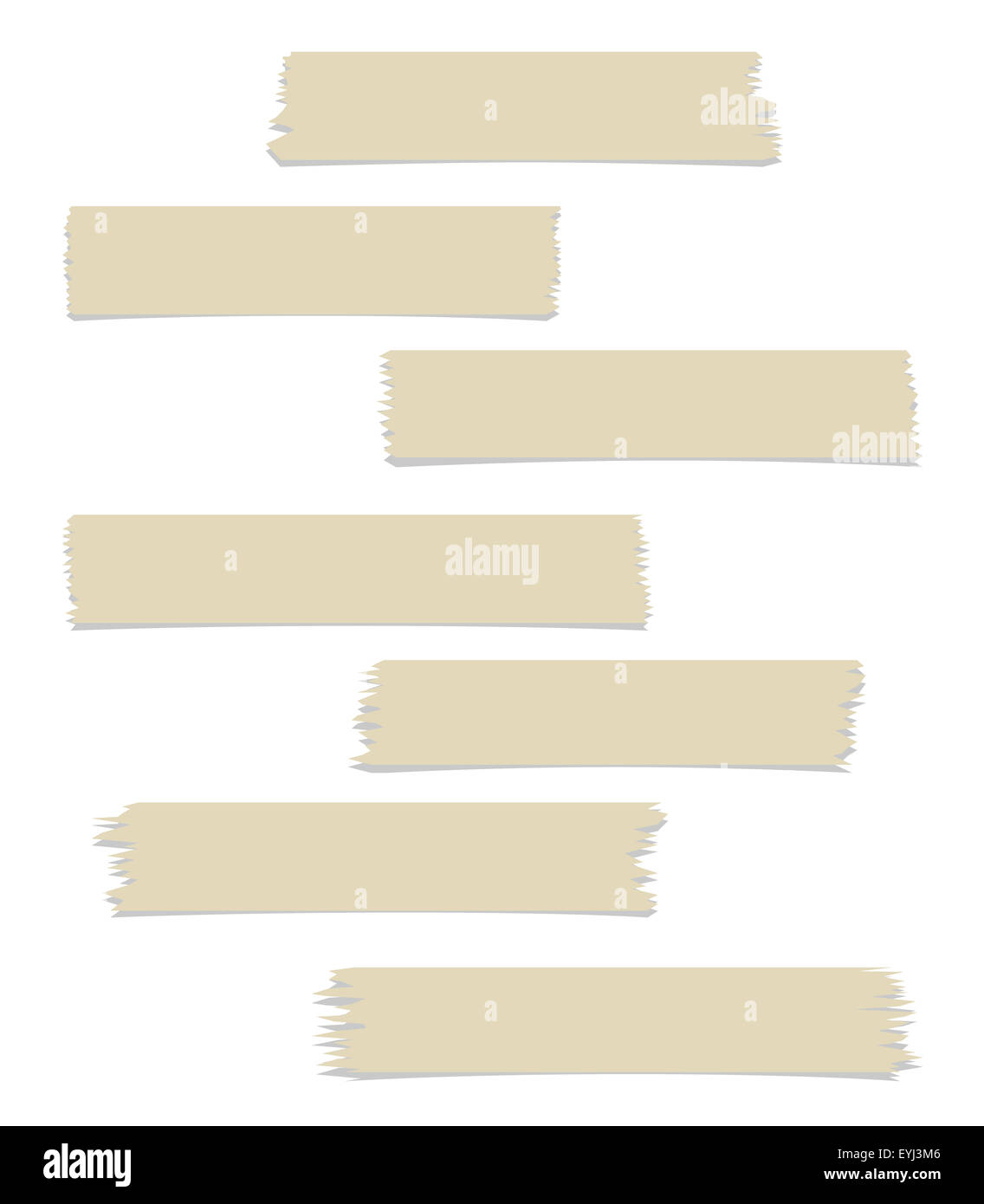 Set of horizontal and different size sticky tape Stock Photo - Alamy