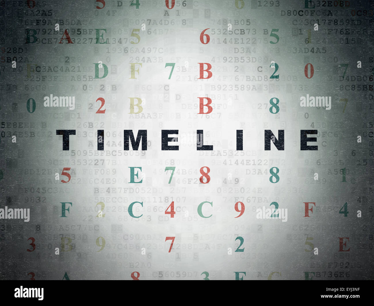 Time concept: Timeline on Digital Paper background Stock Photo - Alamy