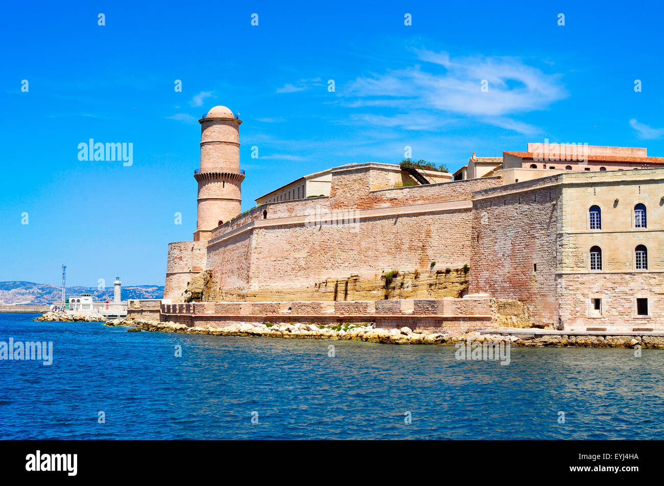 a view of the Fort Saint-Jean, built in the seventeenth century, in ...