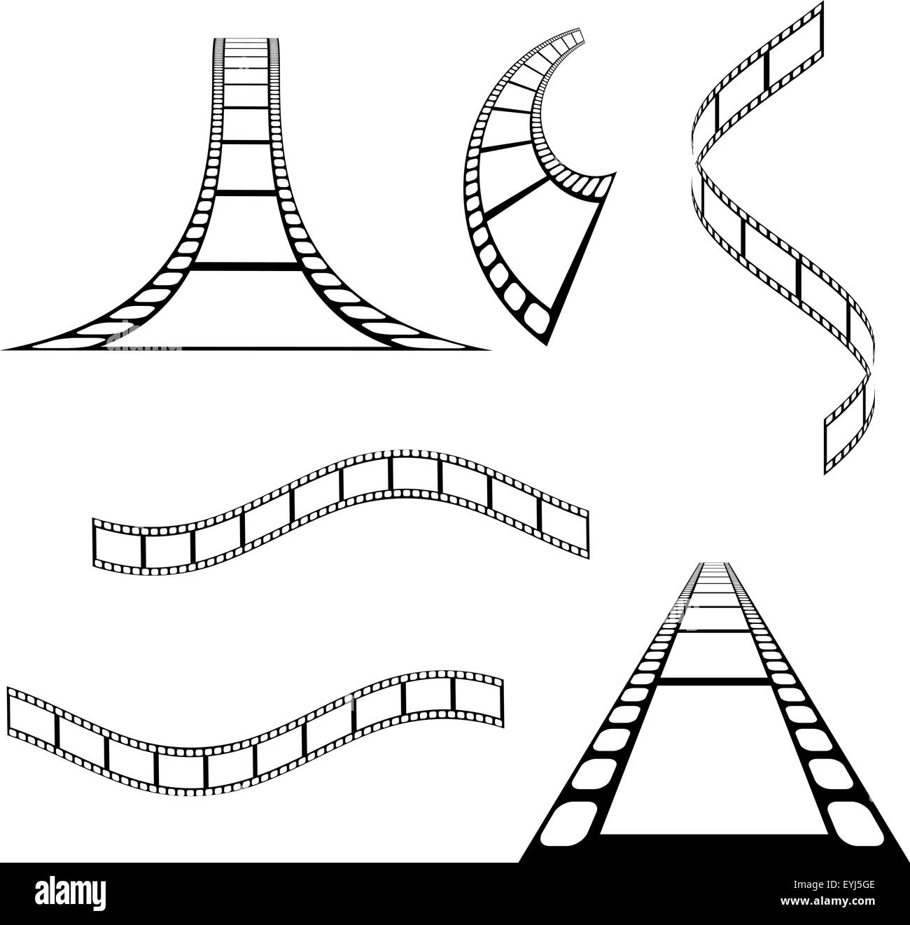 Movie star illustration vector Black and White Stock Photos & Images ...