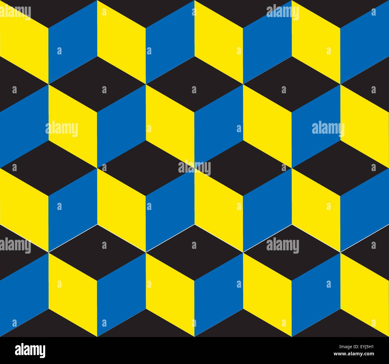 Geometric vector background. Cube shapes. Optical illusion Stock Vector ...