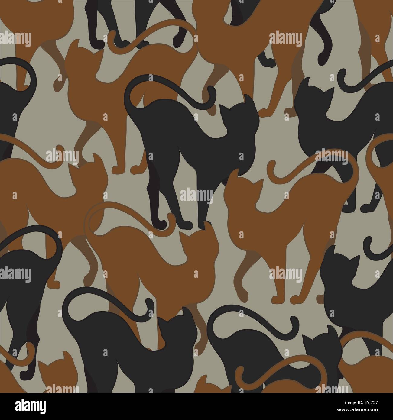 seamless background with cats Stock Vector Image & Art - Alamy