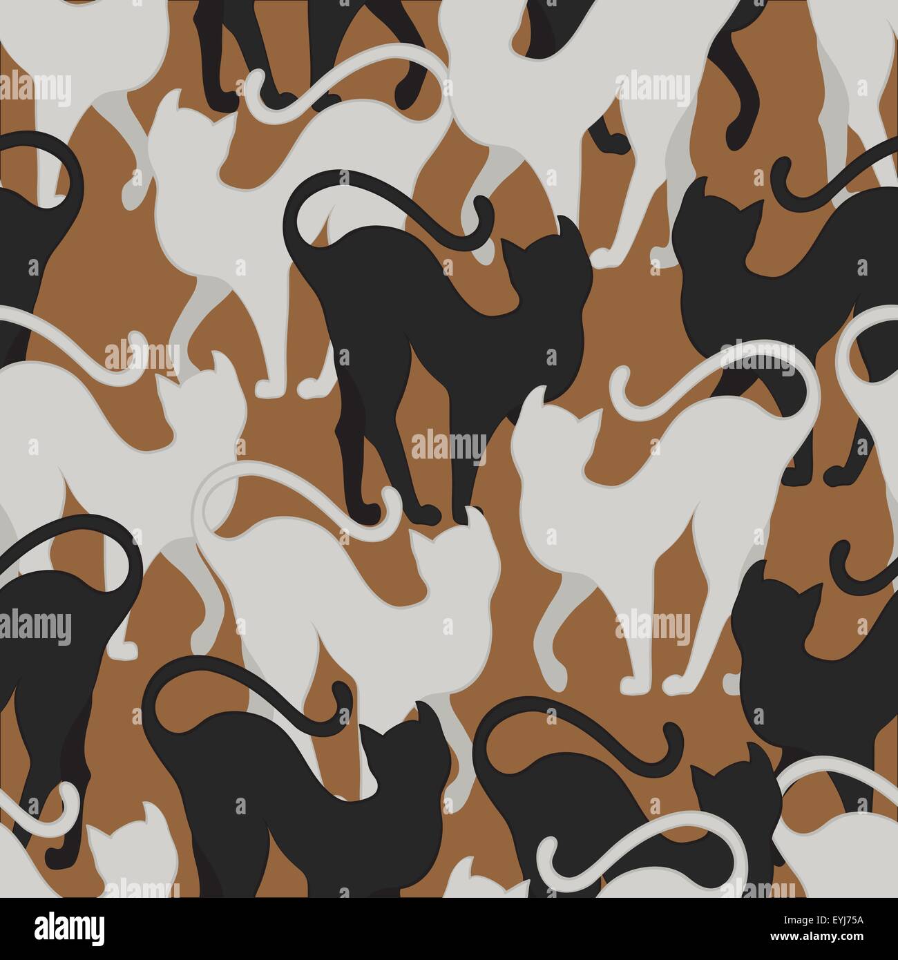 seamless background with cats Stock Vector Image & Art - Alamy