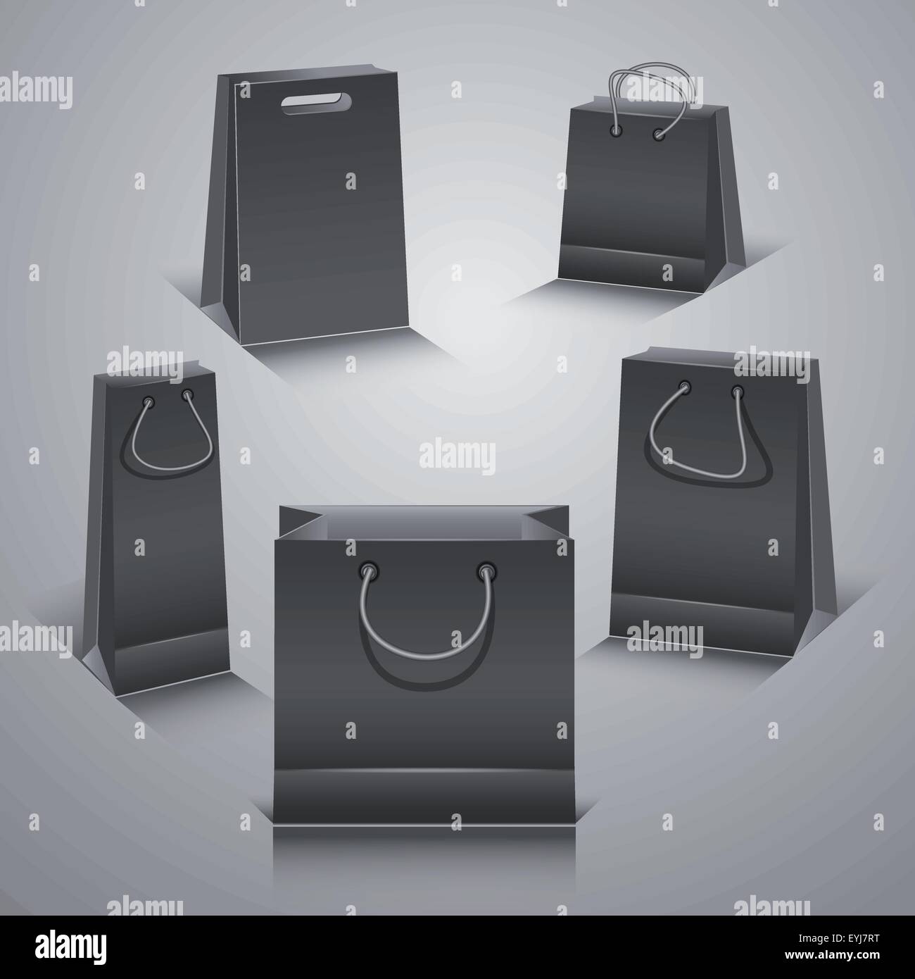 Set of the paper shopping bags Stock Vector Image & Art - Alamy