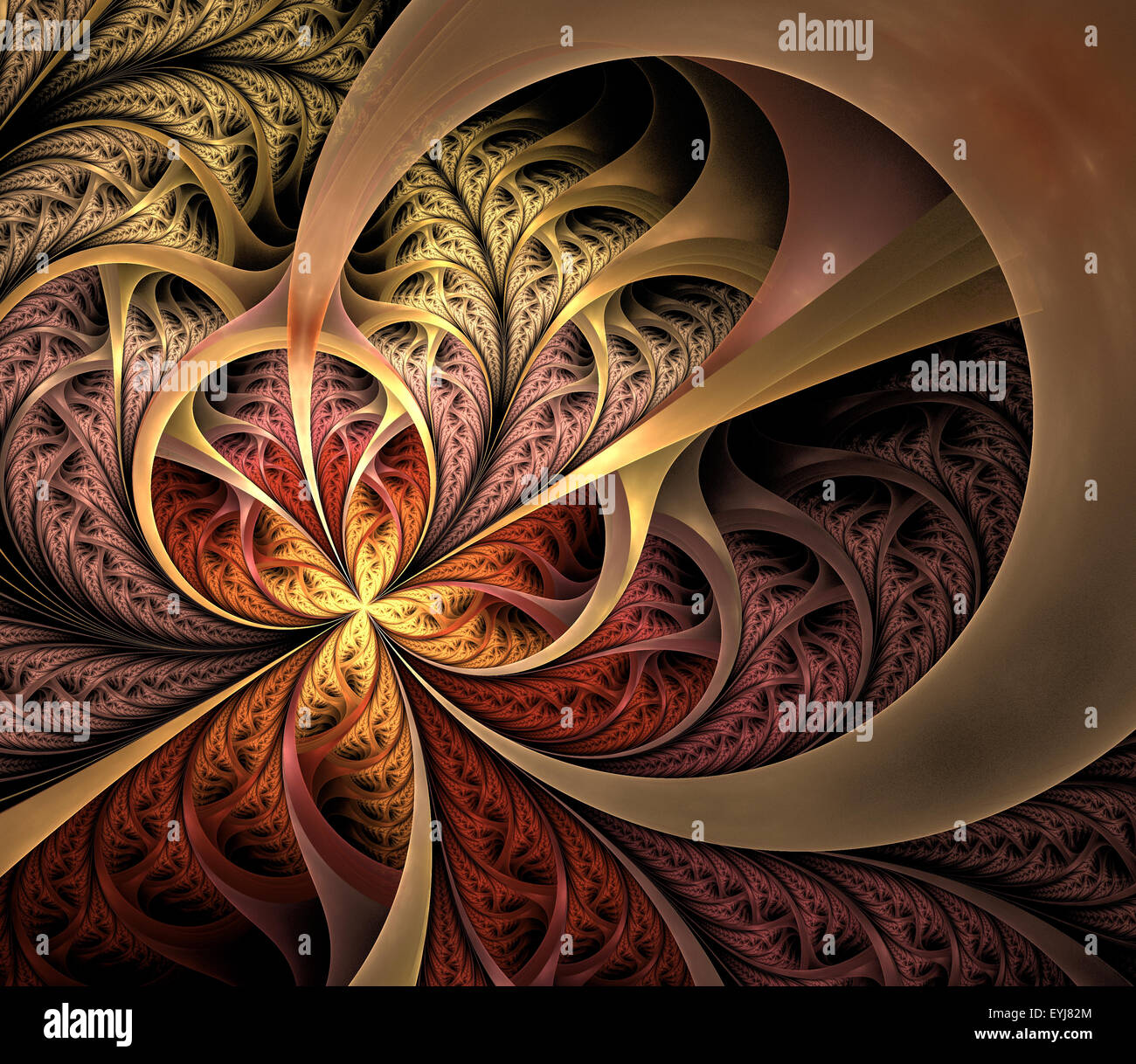 autumn curles, fractal Stock Photo - Alamy
