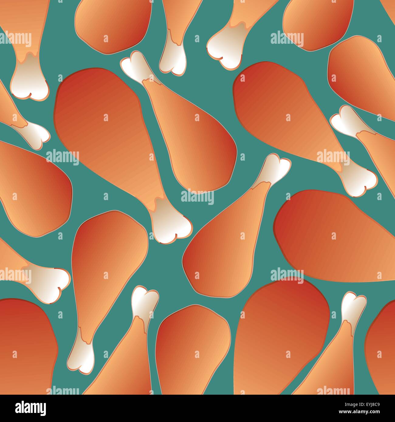 seamless pattern with chicken legs Stock Vector Image & Art - Alamy