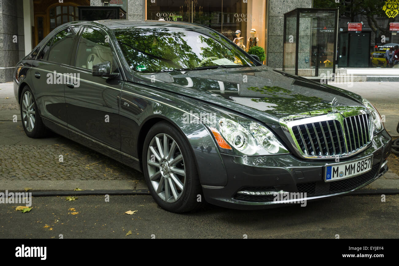 BERLIN - JUNE 14, 2015: Full-size luxury car Maybach 57S. The Classic ...