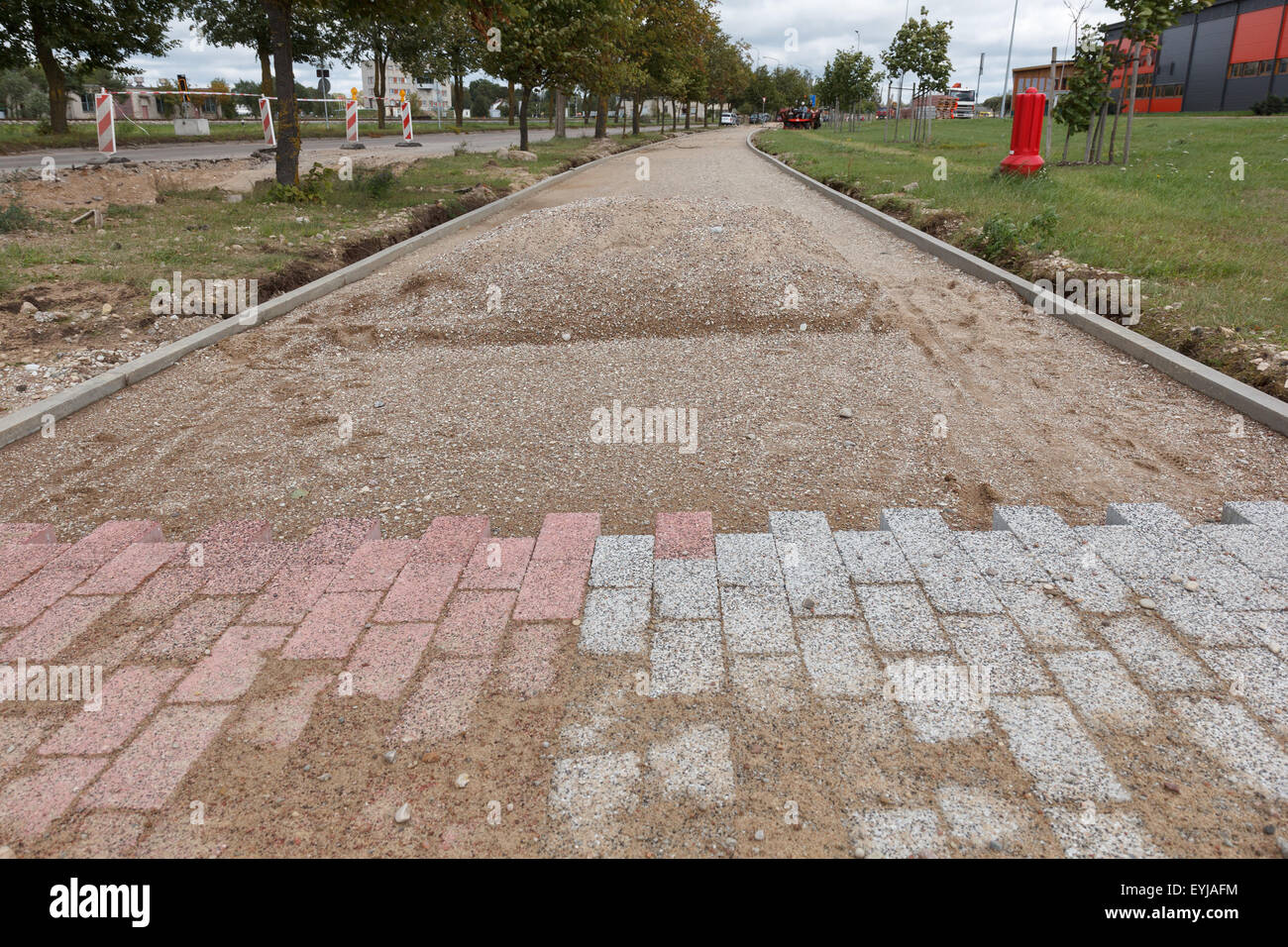 Installing brick walkway hi-res stock photography and images - Alamy