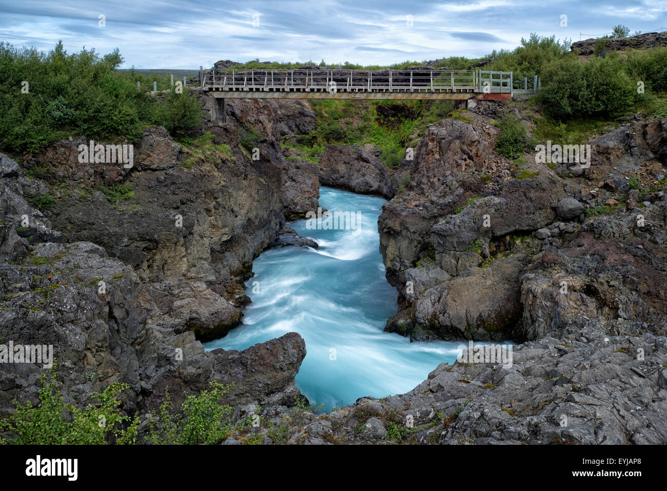 Barnafossar Waterfall, Iceland Stock Photo - Alamy