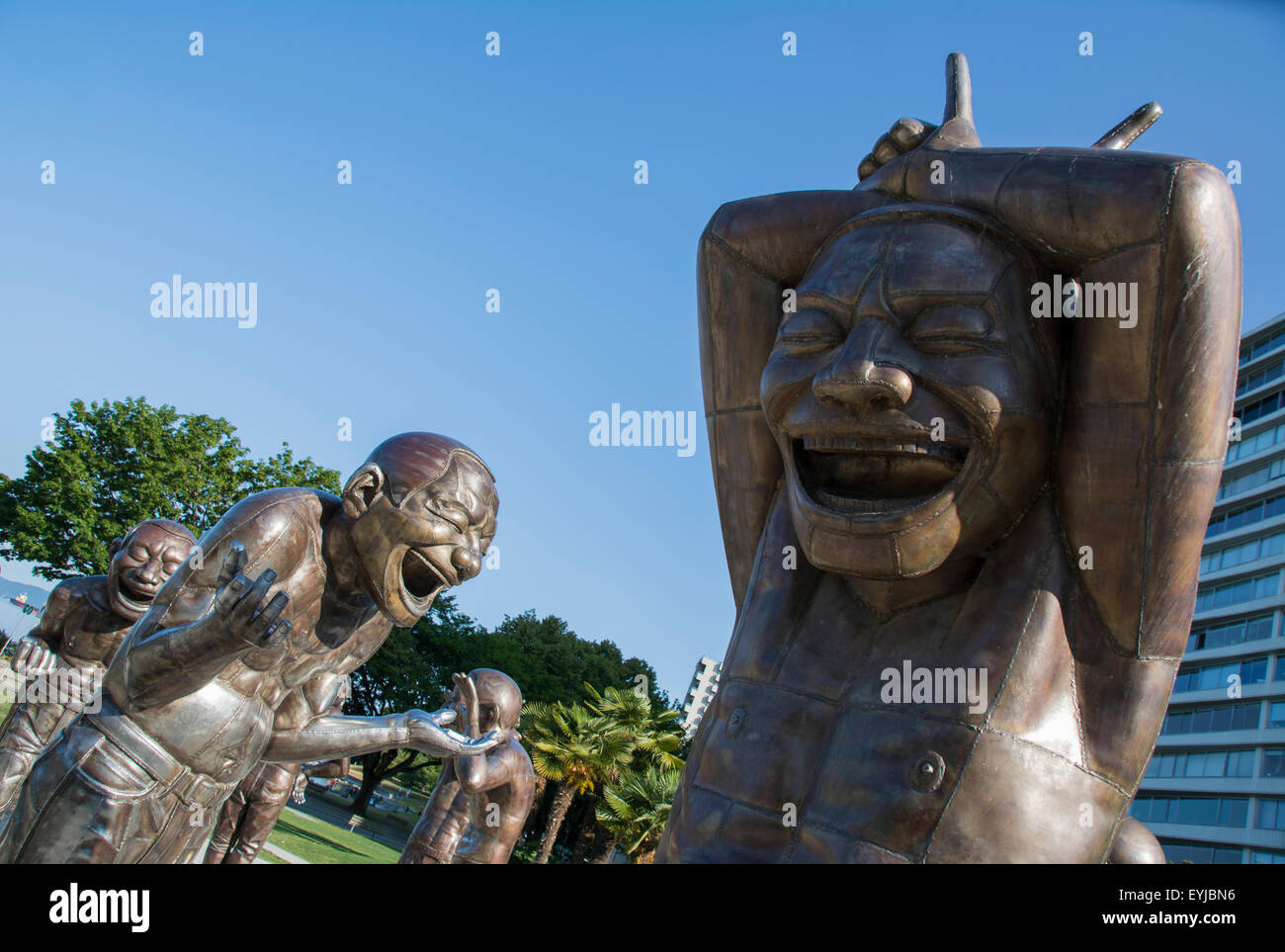Vancouver laughing sculpture hi-res stock photography and images - Alamy
