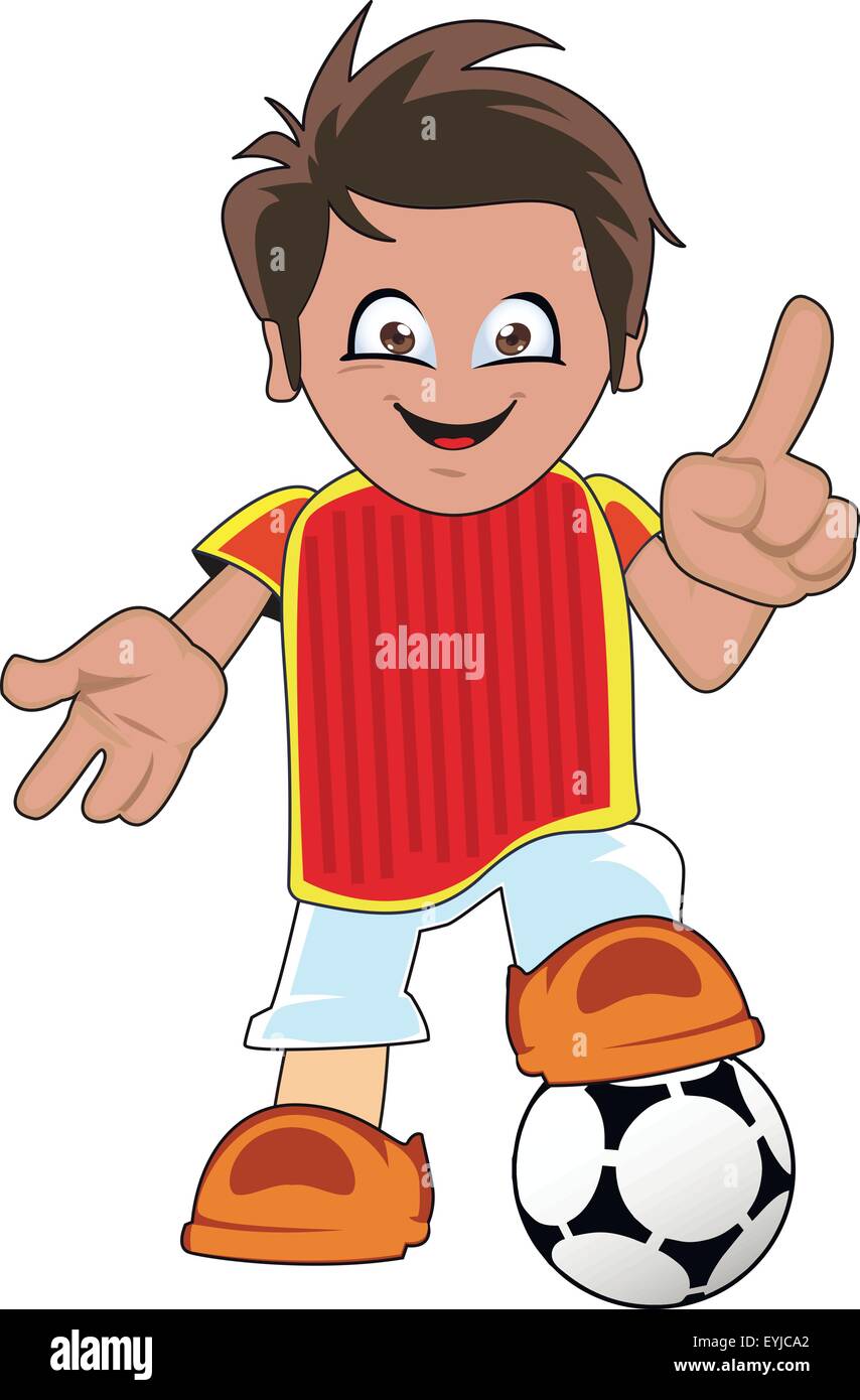 Footballer cartoon hi-res stock photography and images - Alamy