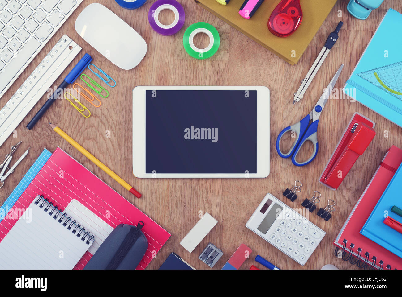 Tablet mockup school hero header hi-res stock photography and images ...