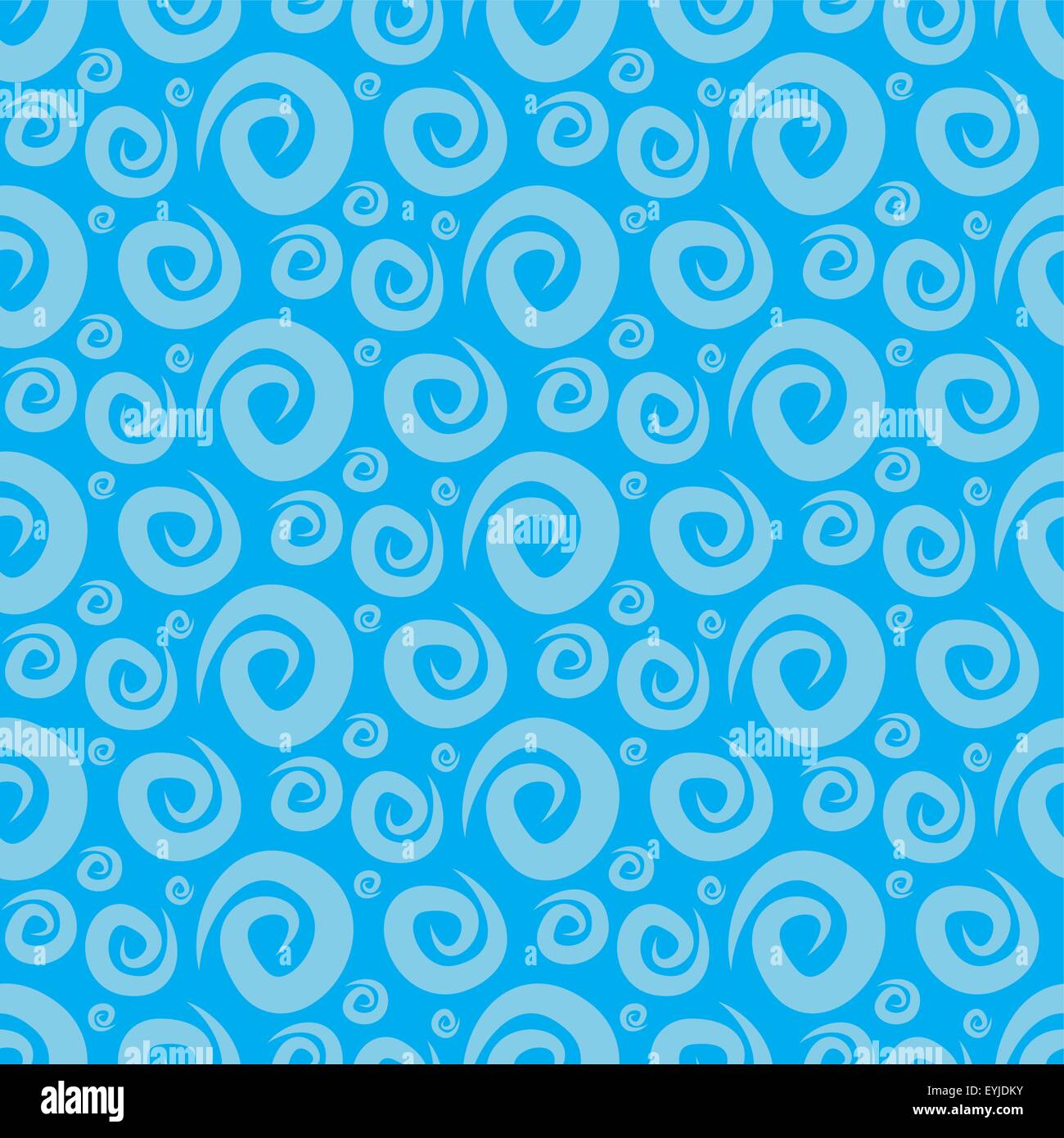 Vector seamless background. Curls on a blue background Stock Vector ...