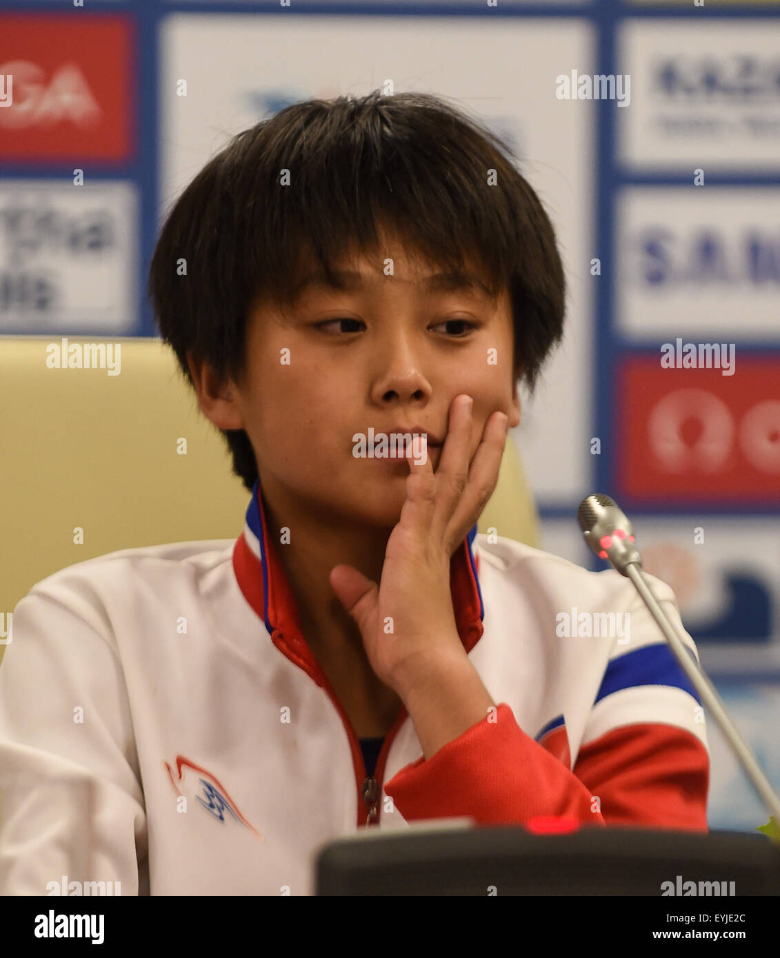 Kazan, Russia. 30th July, 2015. Kim Kuk Hyang of the Democratic People ...