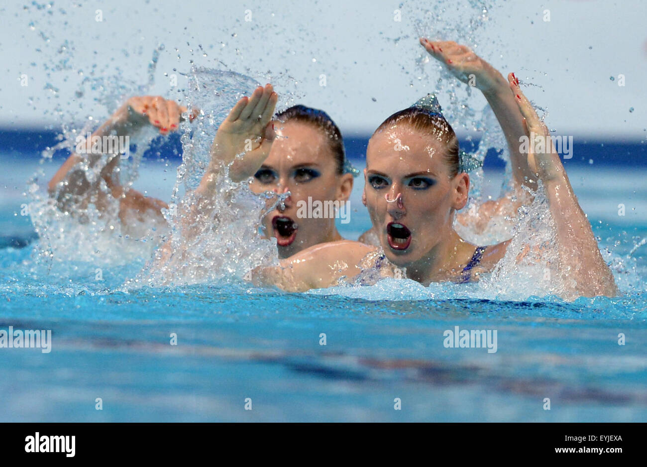Kazan, Russia. 30th July, 2015. Natalia Ishchenko and Svetlana ...
