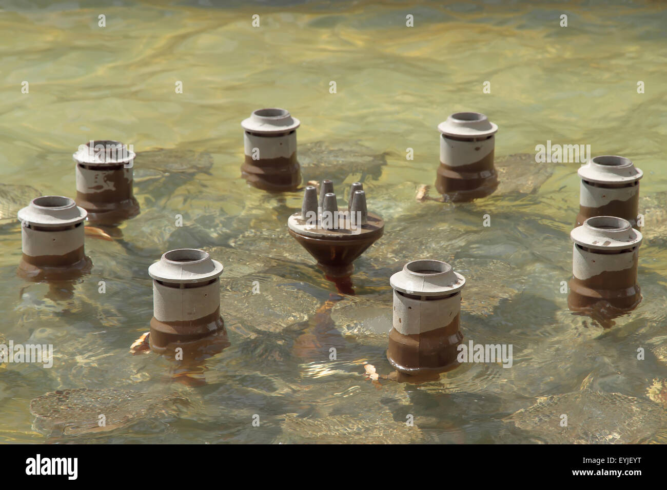 closeup of some spouts of a fountain Stock Photo - Alamy
